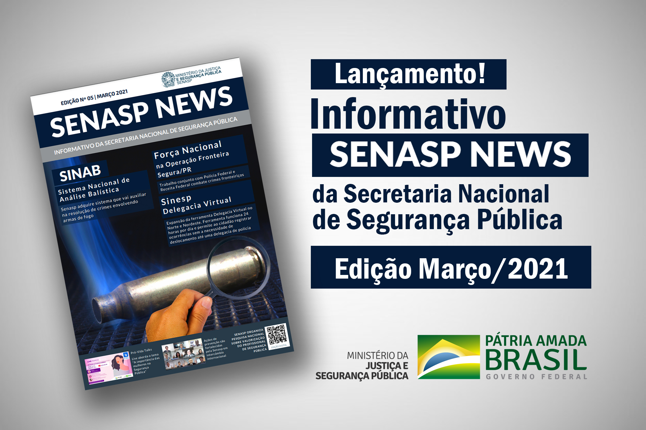Lançamento Informativo Senasp News - CBMDF
