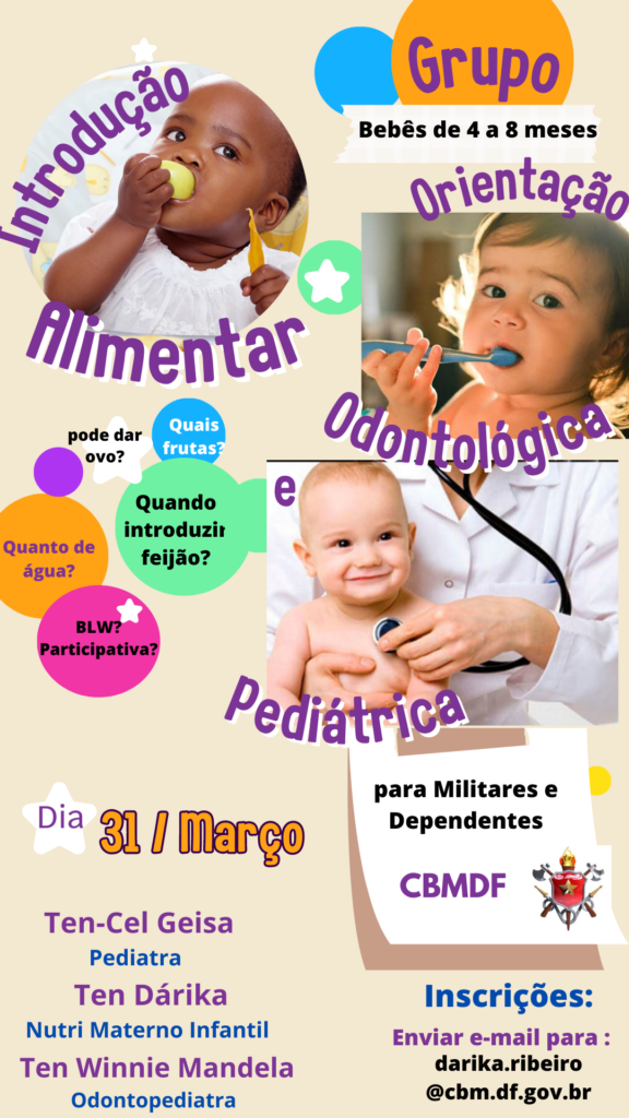 Curso Introdução Alimentar e Orientação Odontológica- Pomed - CBMDF