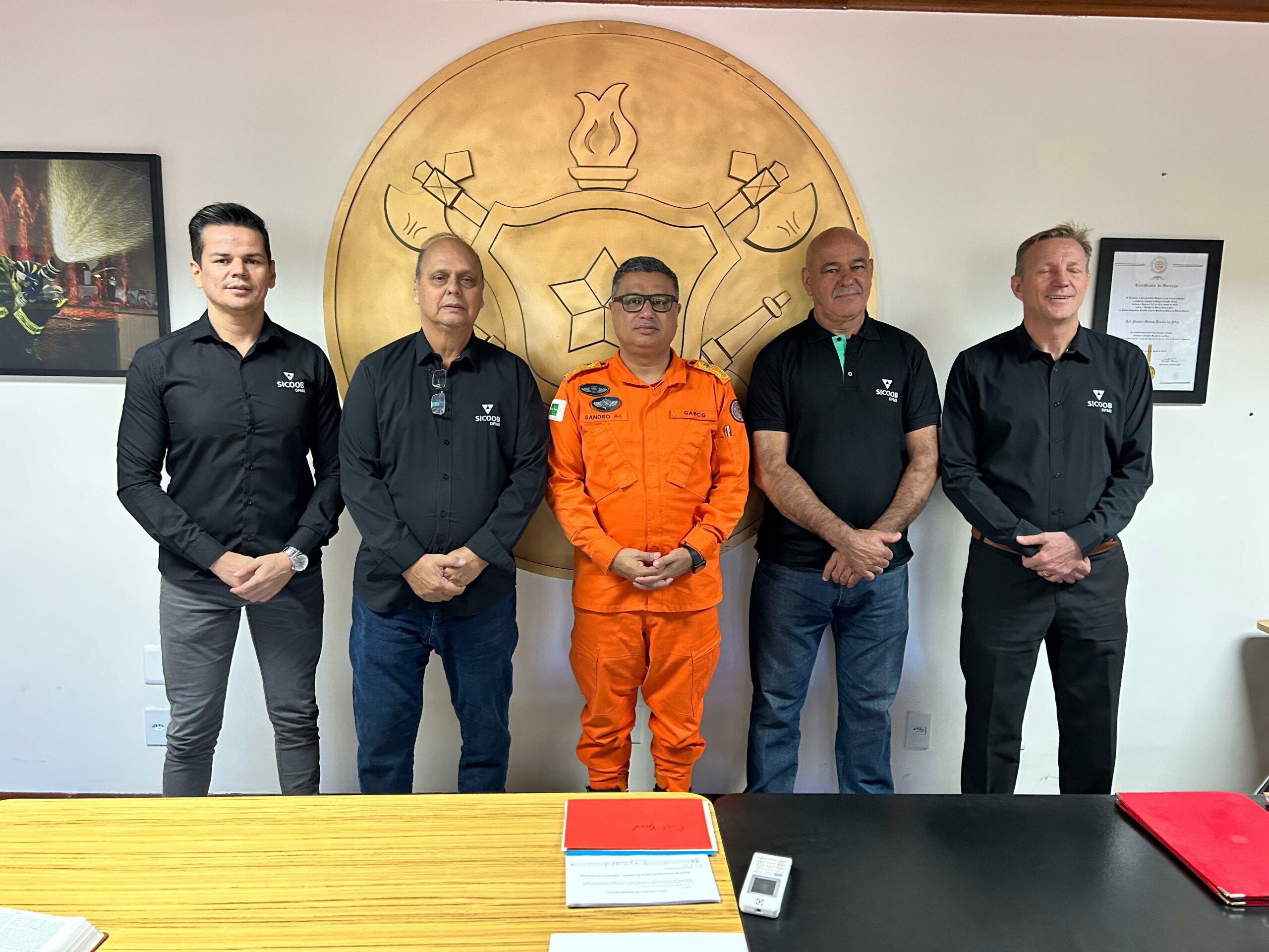 Reunião do Comandante-Geral do CBMDF com Sicoob DFMil - CBMDF